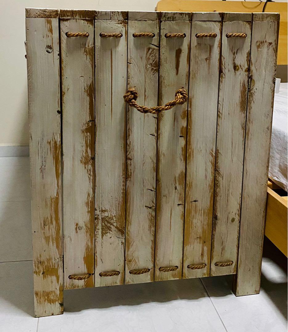 Light wood work table Custom-made with two drawers, Furniture & Home ...