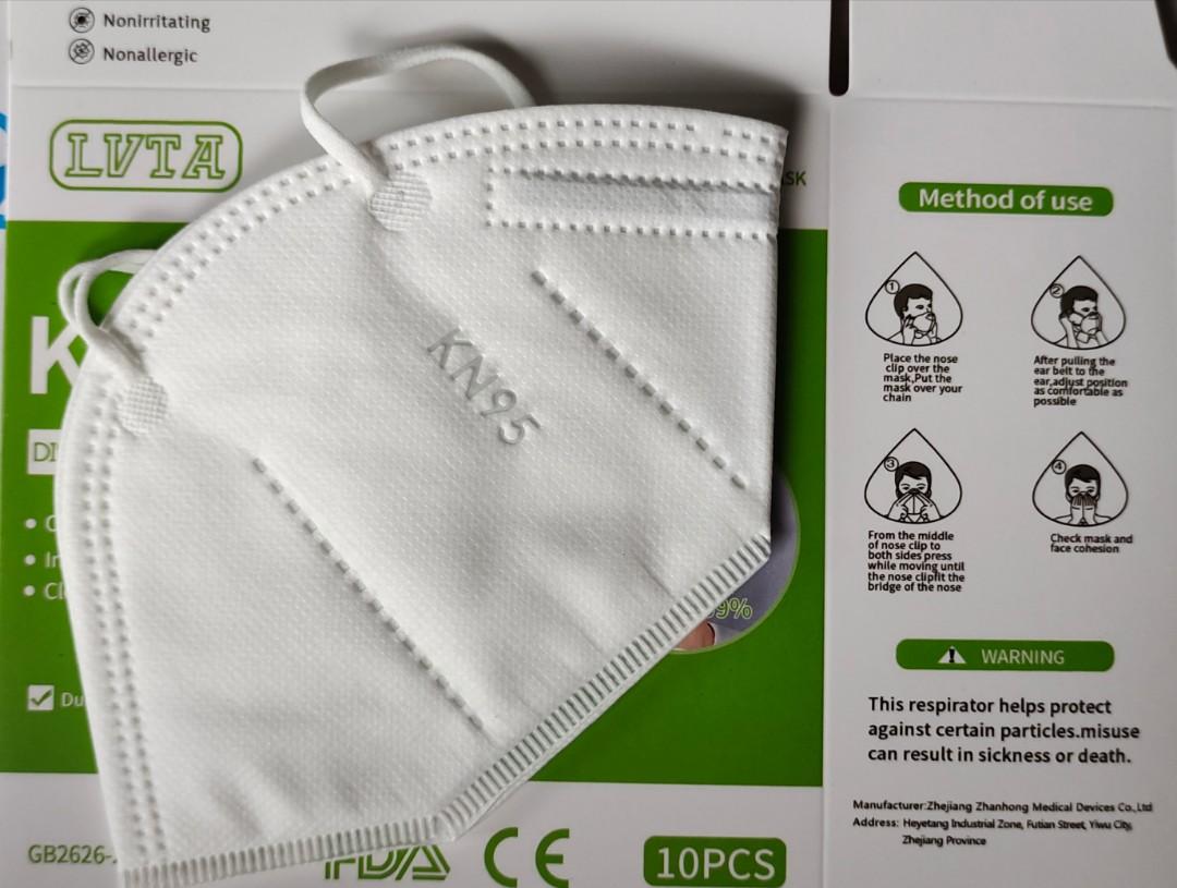 LVTA KN95 MASK 5 LAYER INDIVIDUAL PACK, Health & Nutrition, Face Masks ...