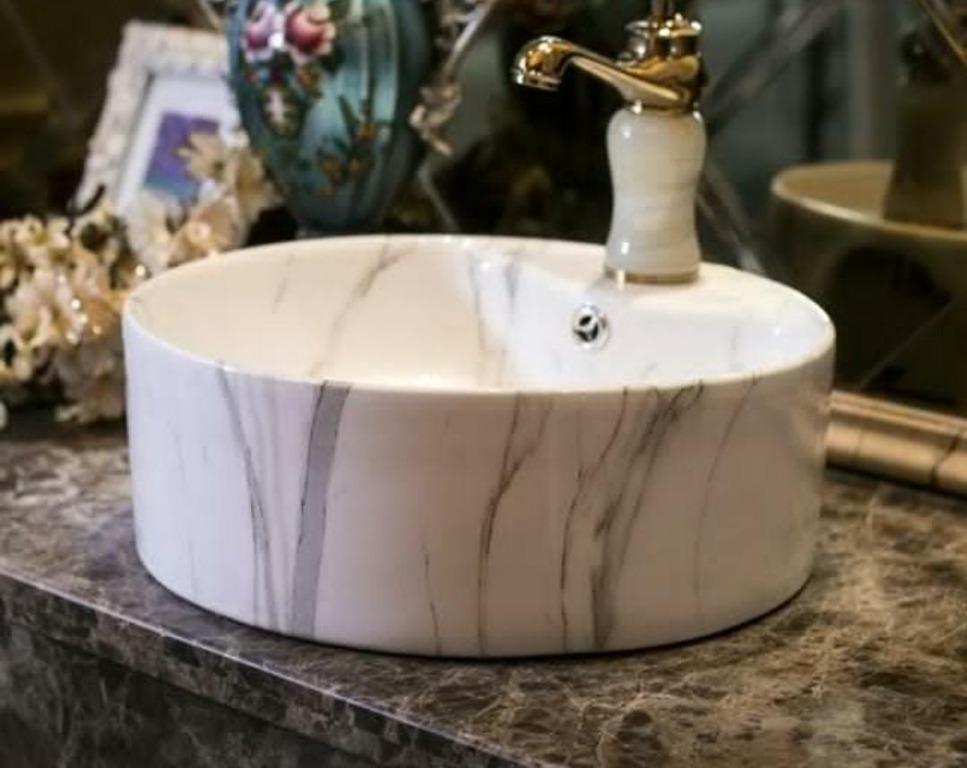 MARBLE COUNTER TOP BASIN, Furniture & Home Living, Bathroom & Kitchen ...