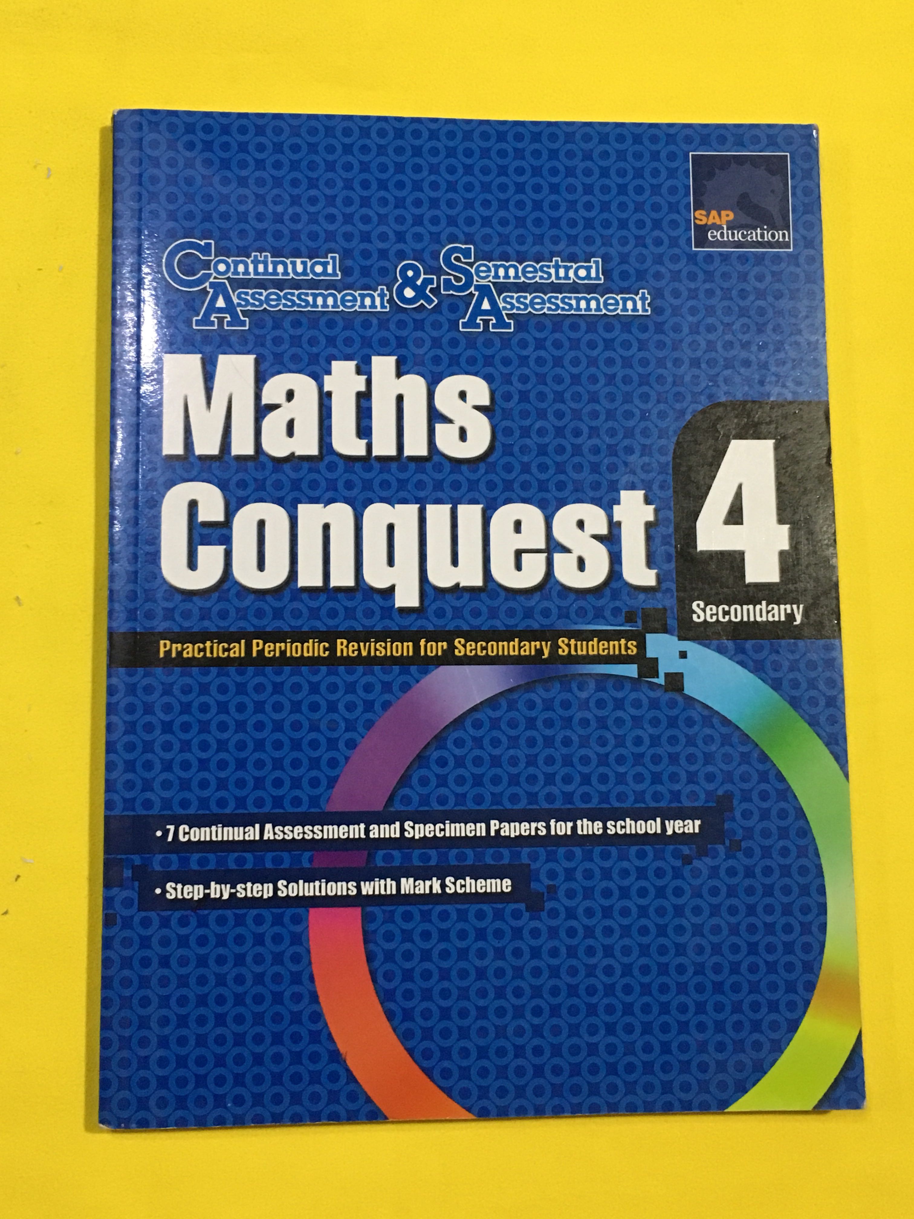Math Conquest Continual Semestral Assesment - Secondary 4 - New ...