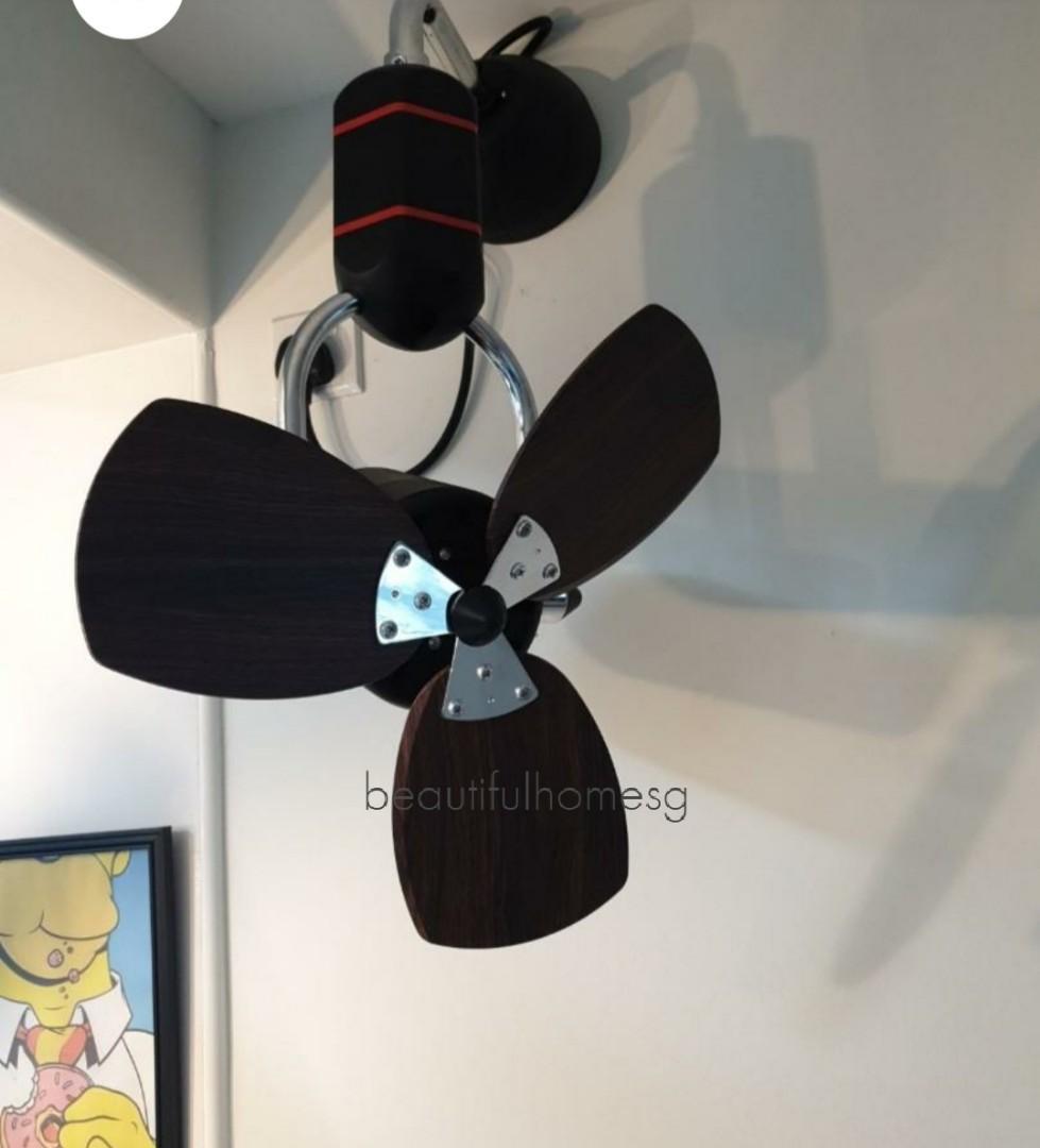 AXEL Corner ceiling fan/ wall fan / oscillating fan (SG safety mark ...