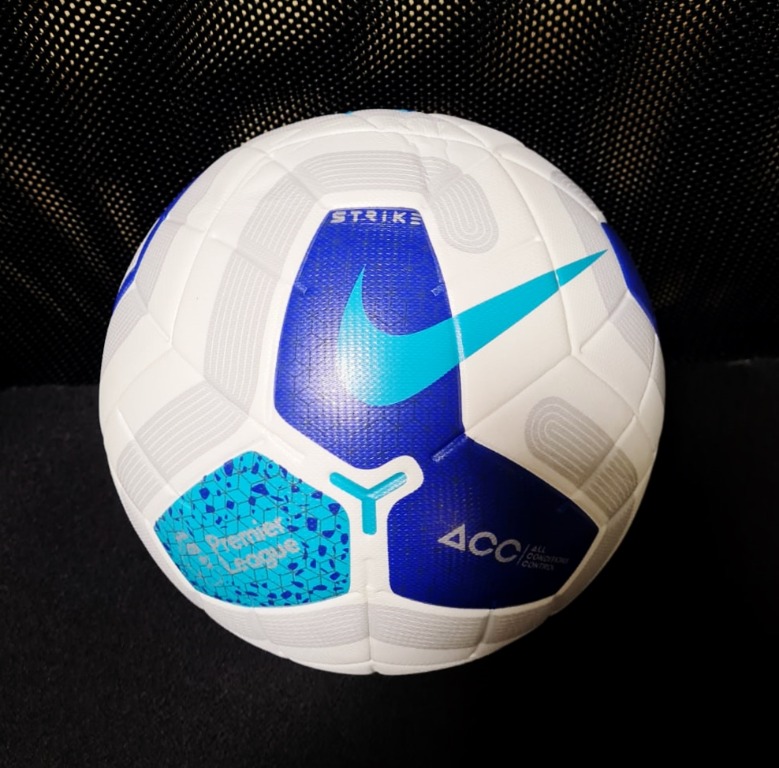 Nike Strike Size 5 Soccer Ball (White/Blue), Sports Equipment, Sports ...