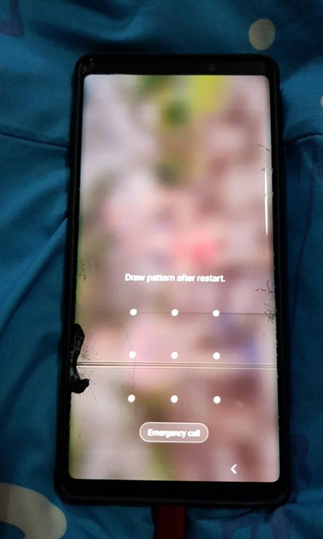 Note 9 cracked screen for sale, Mobile Phones & Gadgets, Mobile Phones ...