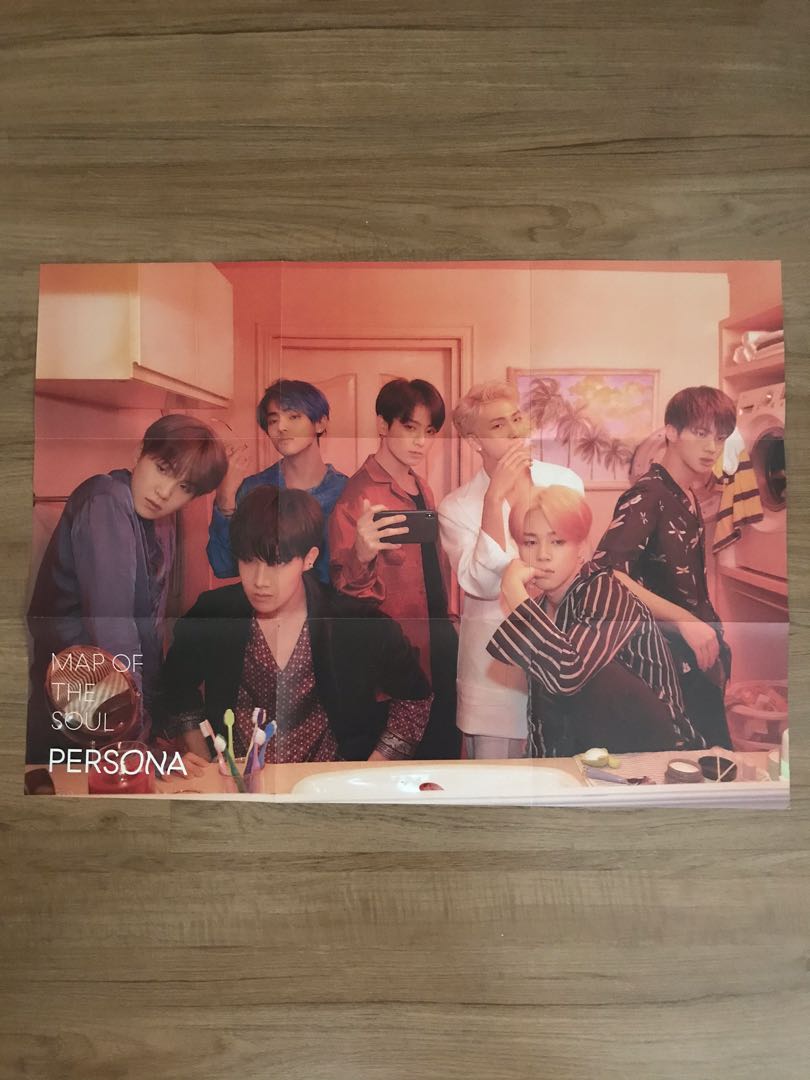 OFFICIAL MAP OF THE SOUL PERSONA POSTER, Hobbies & Toys, Memorabilia ...