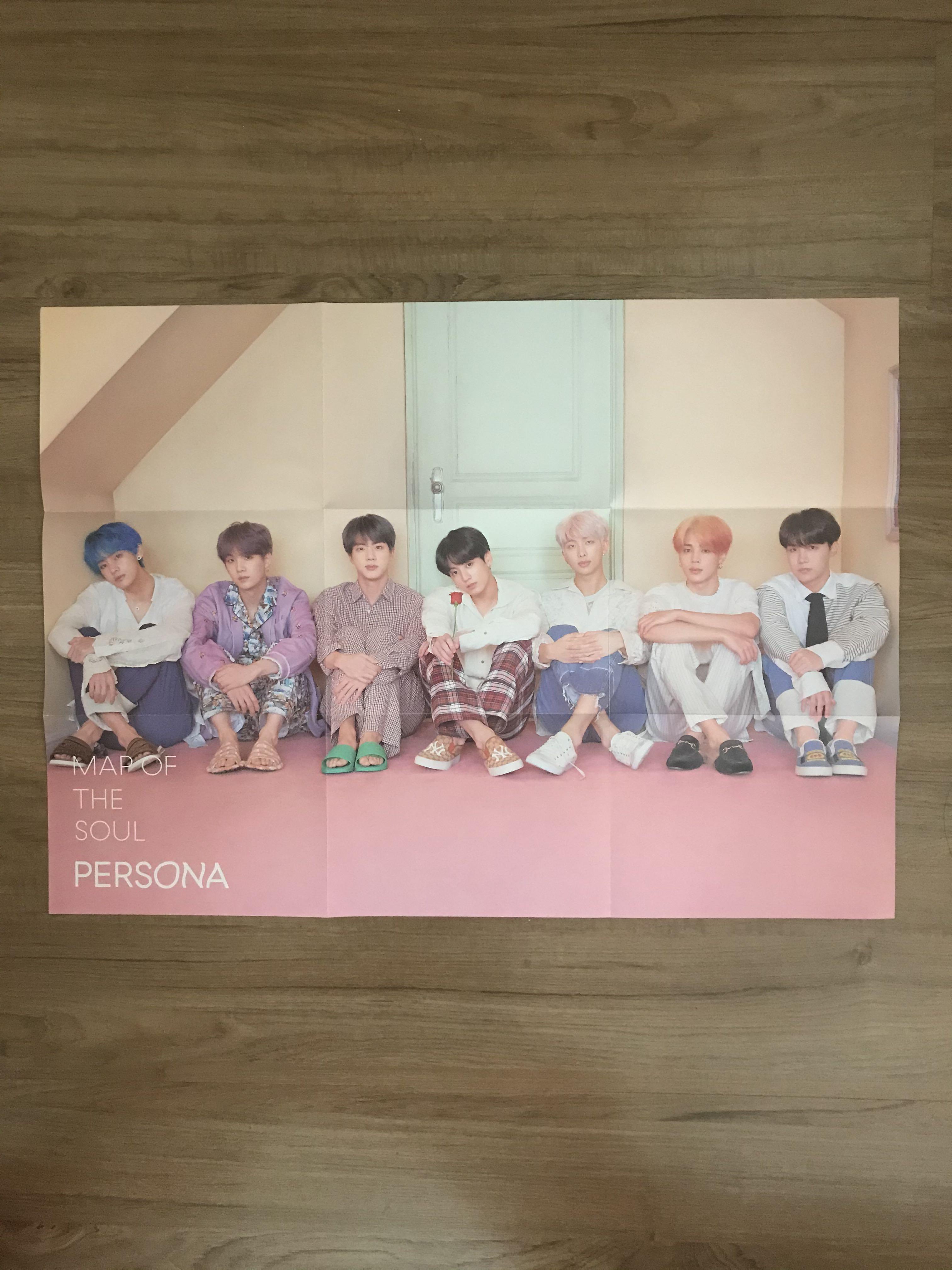 OFFICIAL MAP OF THE SOUL PERSONA POSTER, Hobbies & Toys, Memorabilia ...