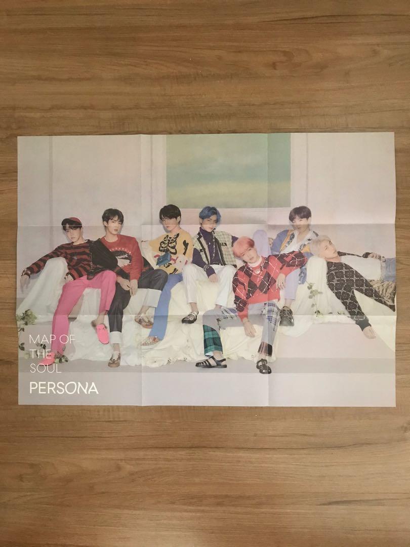 OFFICIAL MAP OF THE SOUL PERSONA POSTER, Hobbies & Toys, Memorabilia ...