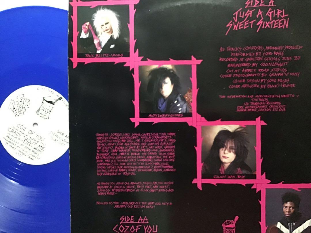 LP Soho Roses - Whatever Happened to.. OOP BLUE VINYL RECORD Anubis ...