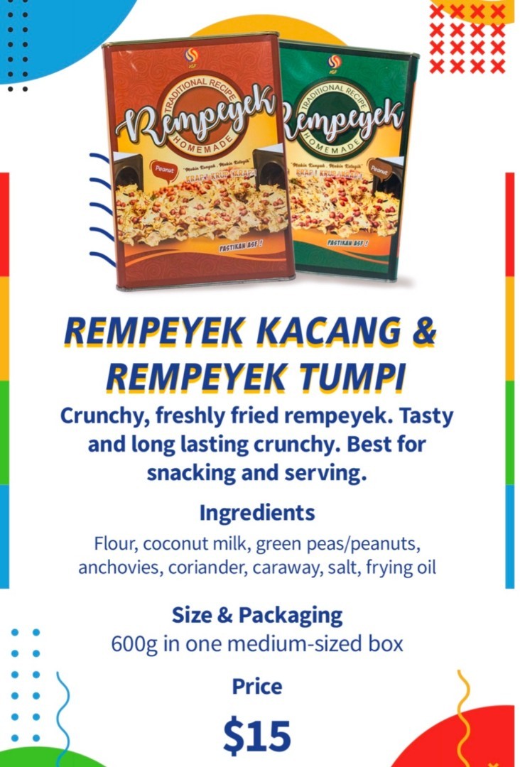 Rempeyek, Belinjo, Muruku, Mini Keropok Ikan, Food & Drinks, Packaged ...