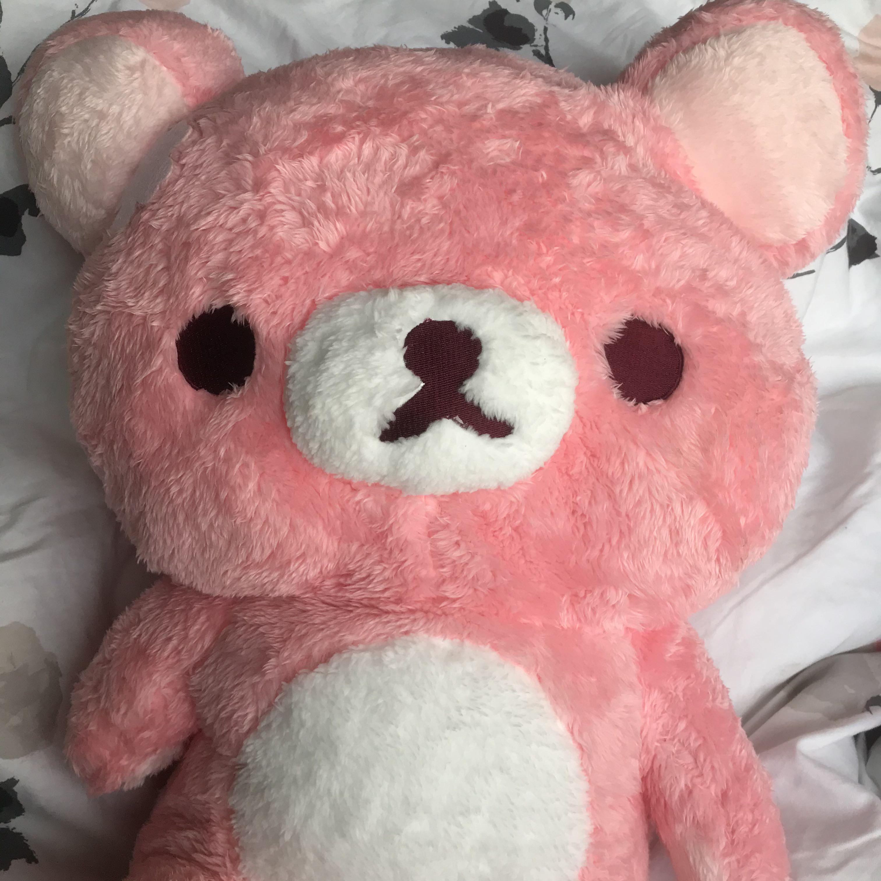 San-x Sakura Rilakkuma (Rare Pink Rilakkuma plush), Hobbies & Toys ...