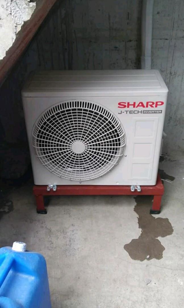Sharp j tech inverter split type aircon with free installation, TV ...