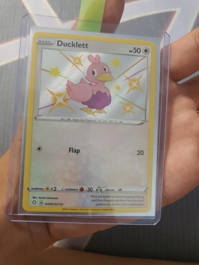 Pokemon Tcg Shiny Vault Ducklett-SV095/122, Hobbies & Toys, Toys ...