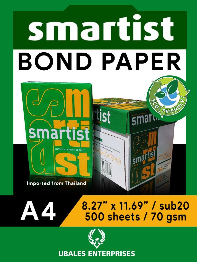 Smartist Bondpaper A4 size, Hobbies & Toys, Stationary & Craft ...