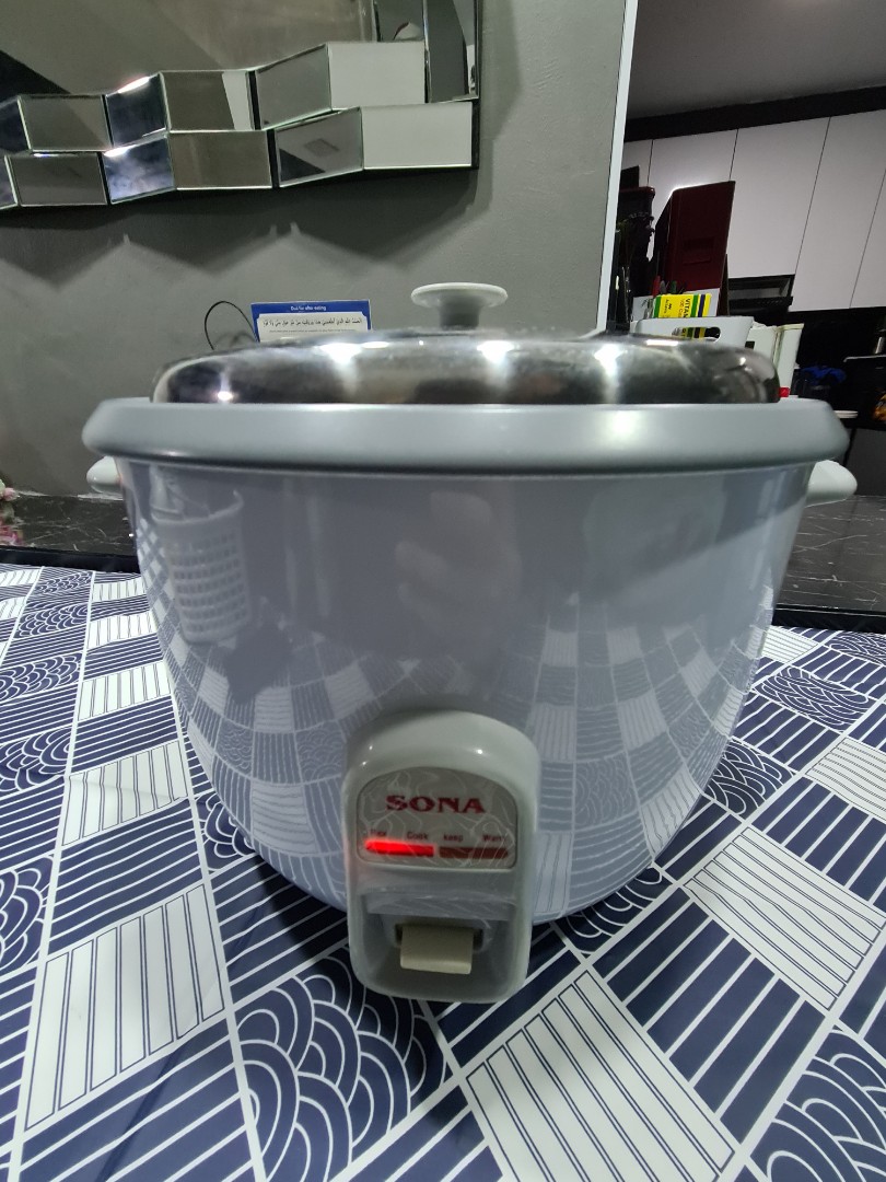 Sona 3.6 litres industrial rice cooker, TV & Home Appliances, Kitchen ...