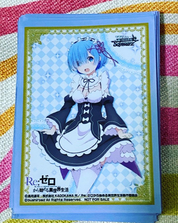 Standard Size Rem Waifu Card Sleeves (RE:ZERO KADOKAWA), Hobbies & Toys ...