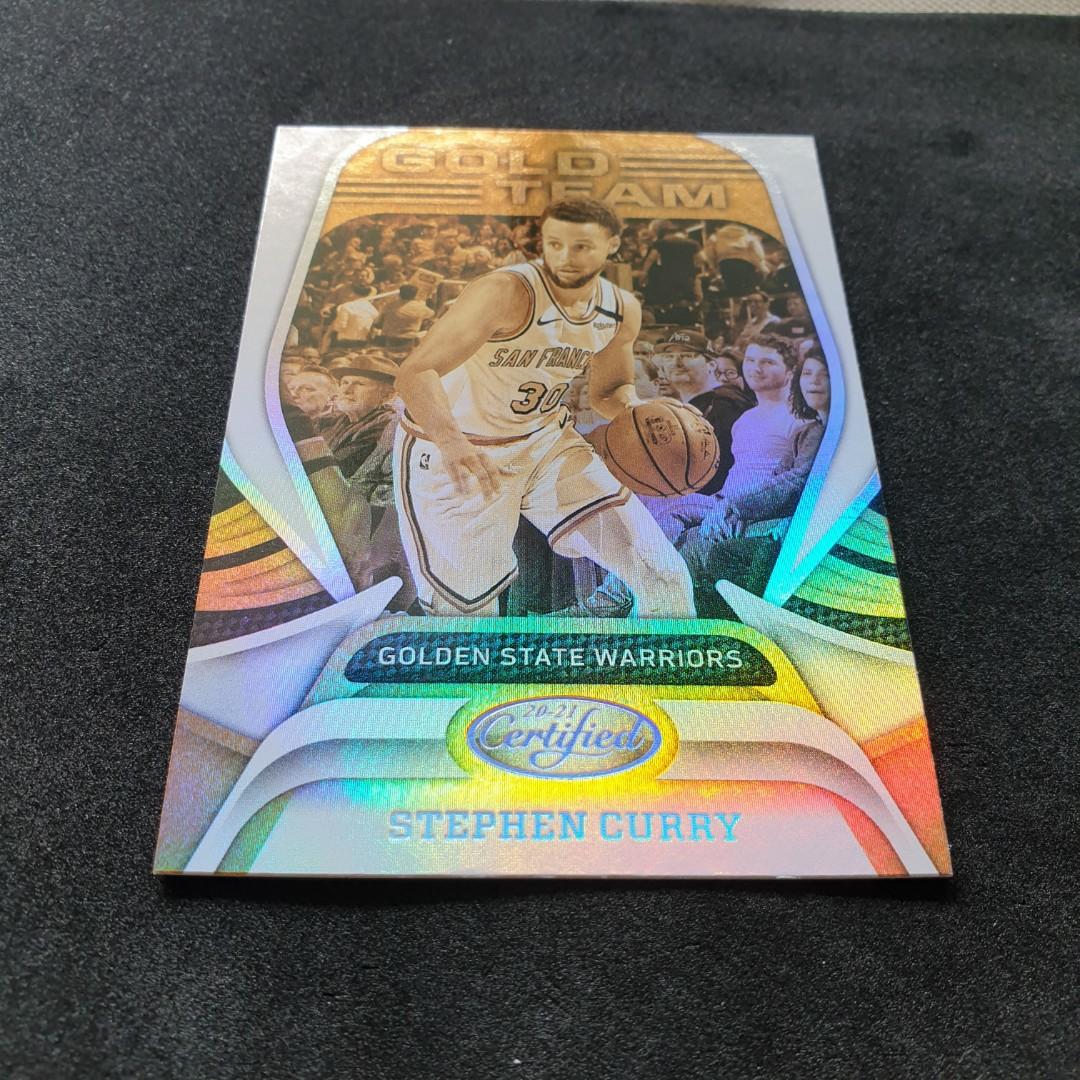 Steph Curry Panini Certified 2020-21 Gold Team NBA Cards, Hobbies ...