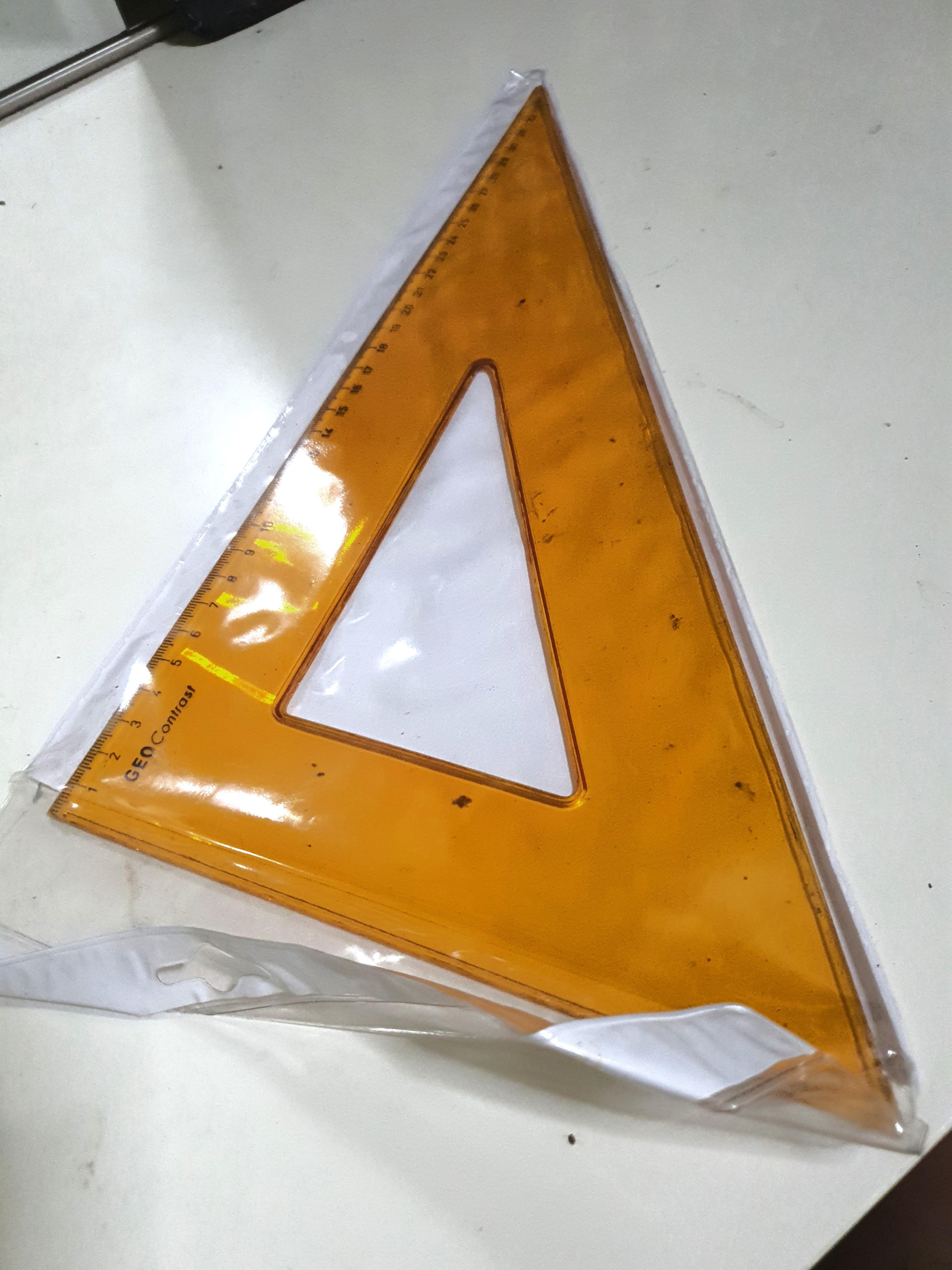 Triangle ruller 45/90, Hobbies & Toys, Stationery & Craft, Craft ...