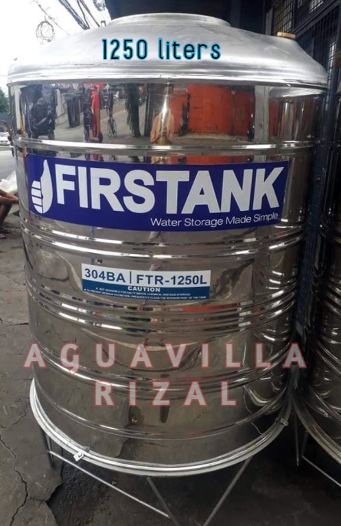 1250L - STAINLESS STEEL WATER TANK, Commercial & Industrial, Industrial ...