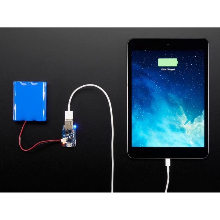 Adafruit PowerBoost 1000 Charger - Rechargeable 5V Lipo USB Boost @ 1A ...