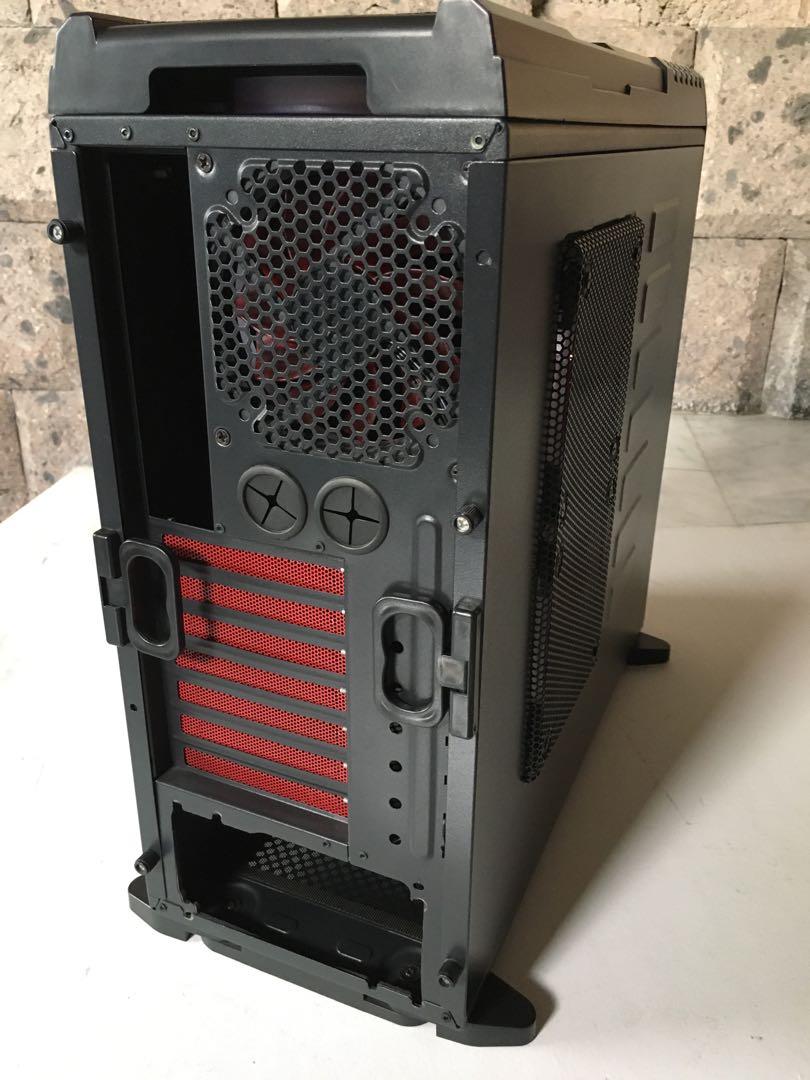 Aerocool Strike-X GT Black Advanced ATX PC Casing w/ 7 Ring LED Fans ...