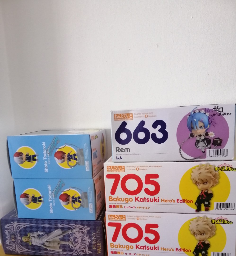 authentic Nendoroid stock in, my hero academia, re zero rem, Jojo ...
