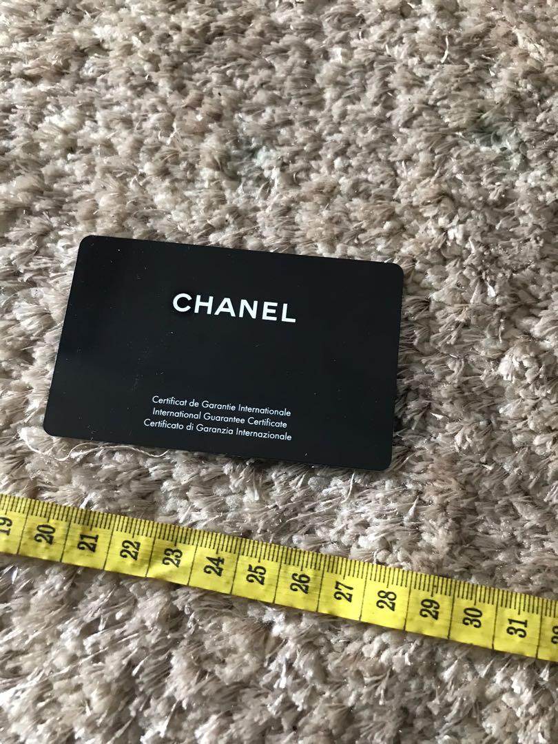 Chanel booklet authentic card kartu tas chanel kartu aksesoris kalung ...