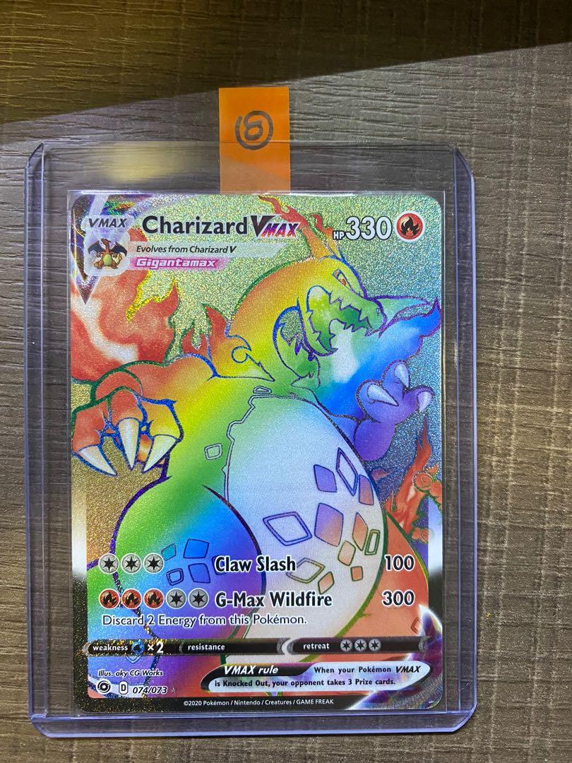 Charizard Rainbow Rare Card Pokemon Champion’s Path, Hobbies & Toys ...