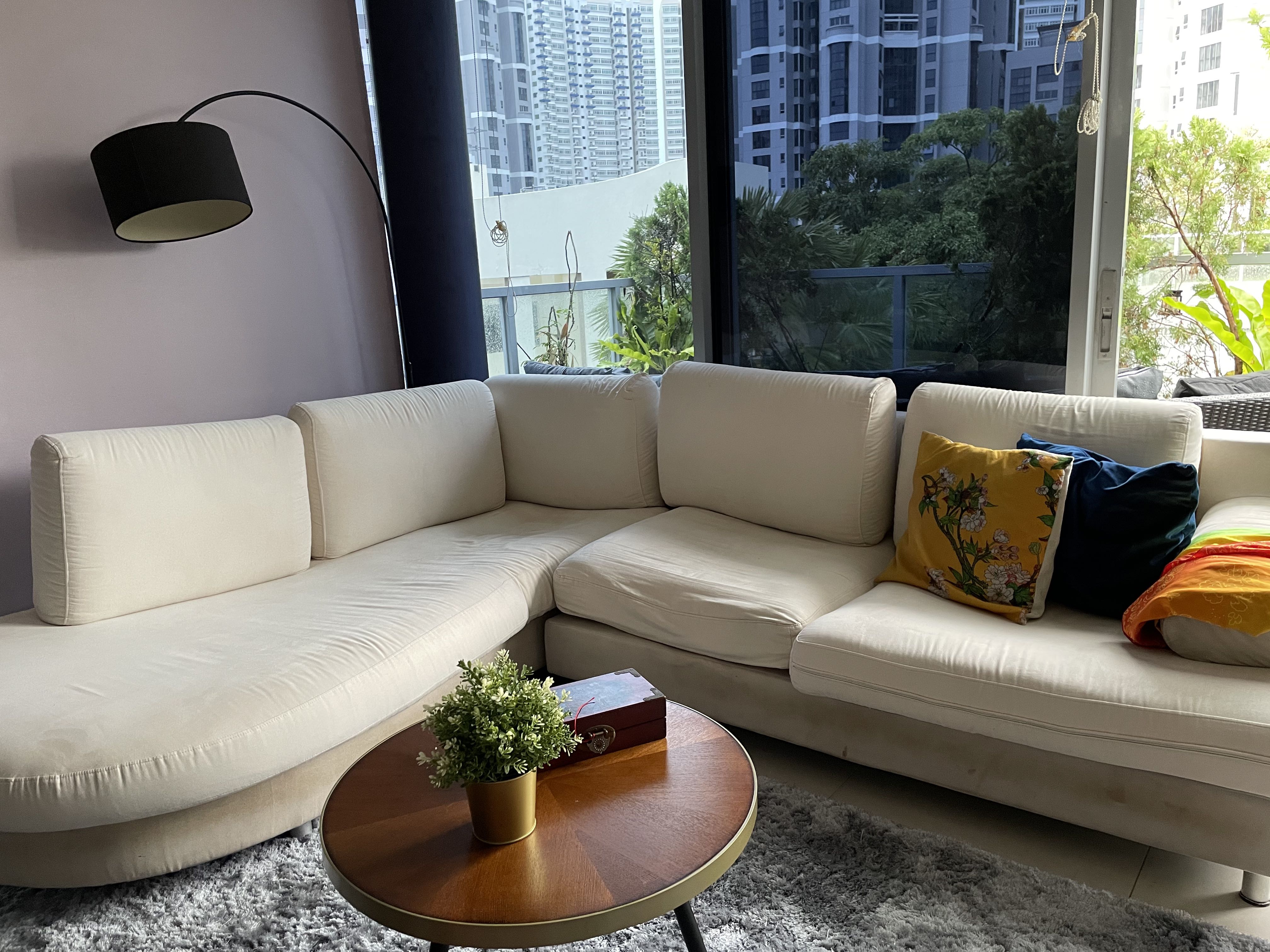 Elegant sofa and L chase, Furniture & Home Living, Furniture, Sofas on ...