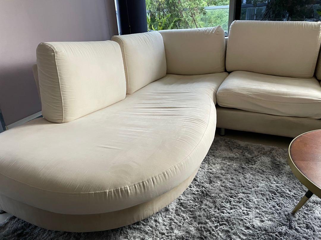 Elegant sofa and L chase, Furniture & Home Living, Furniture, Sofas on ...