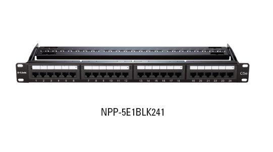 D-Link NPP-5E1BLK241 D-Link Patch Panel Cat 5e UTP Keystone Type- 24 ...