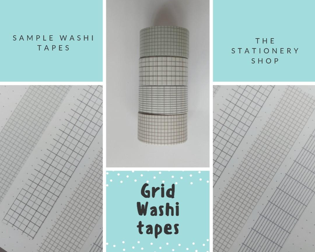 Grid washi tape sample, Hobbies & Toys, Stationary & Craft, Craft ...