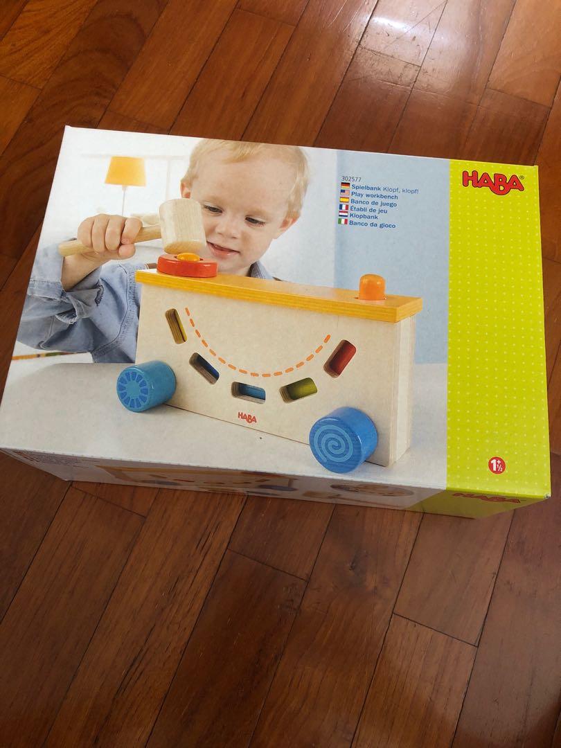 Haba RAP TAP! MOTOR SKILL PLAY WORKBENCH, Hobbies & Toys, Toys & Games ...