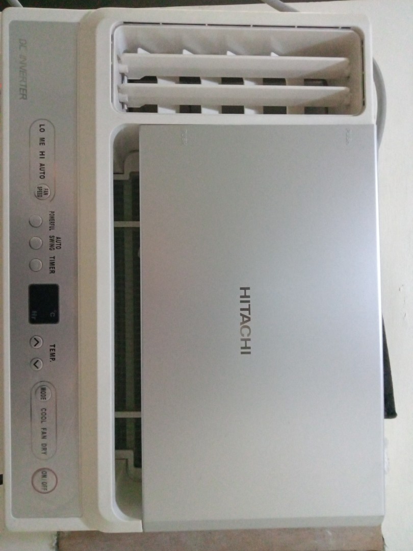 Hitachi inverter window type 1hp, TV & Home Appliances, Air ...