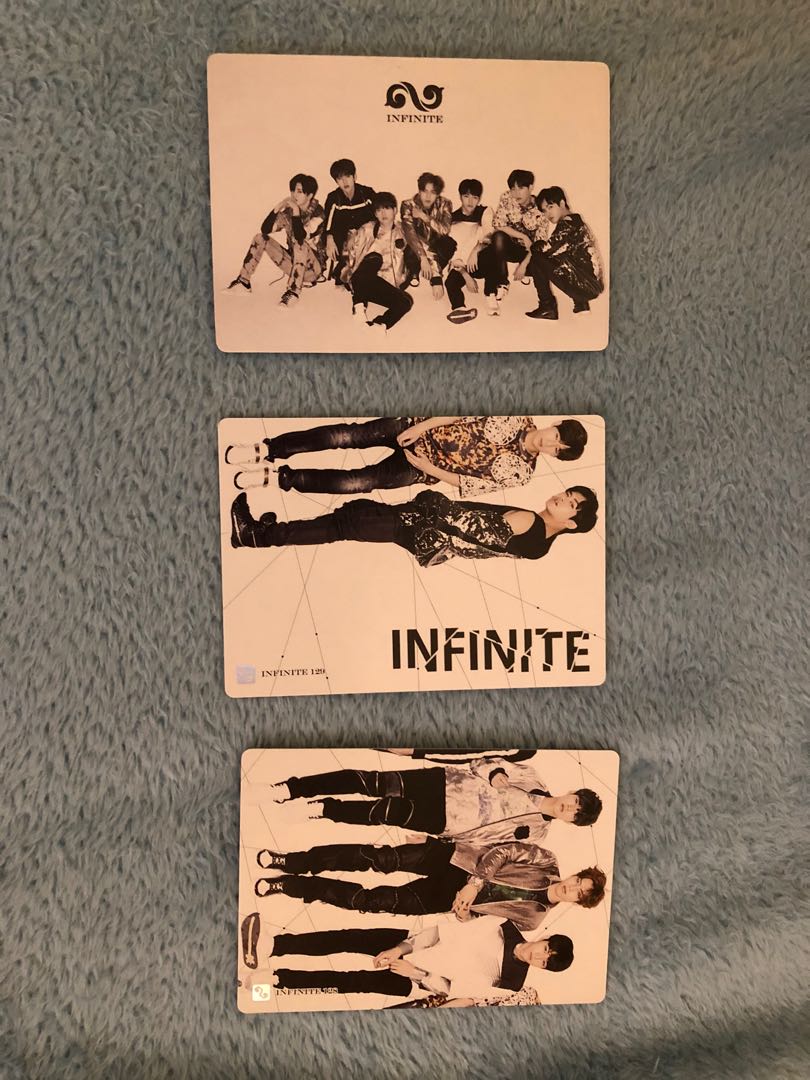 INFINITE card collection set, 興趣及遊戲, 收藏品及紀念品, 明星周邊 - Carousell