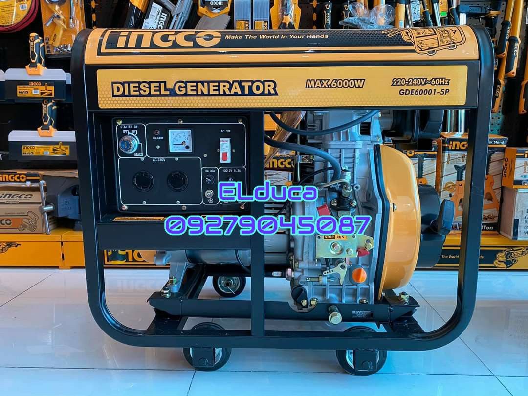 INGCO 6000w / 6kva Diesel Generator Set - Key Start Industrial ...