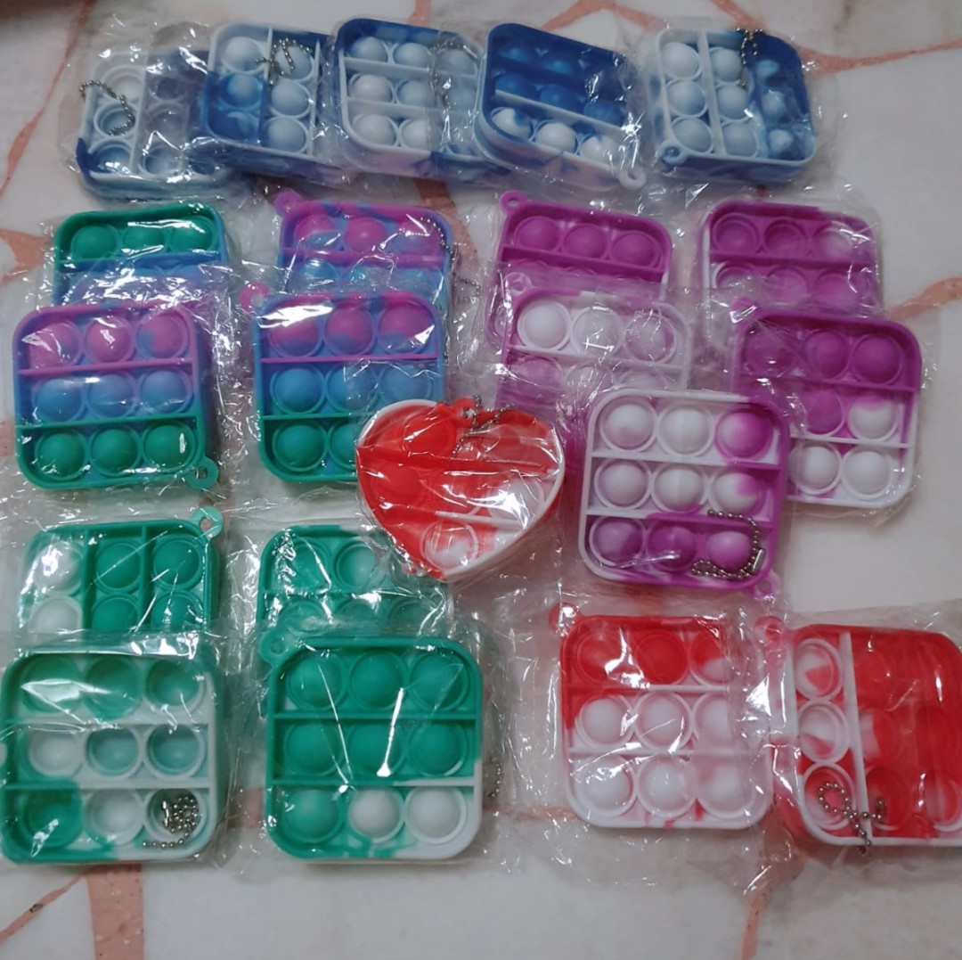 INSTOCK MINI POP IT KEYCHAIN/ FIDGET, Hobbies & Toys, Toys & Games on ...