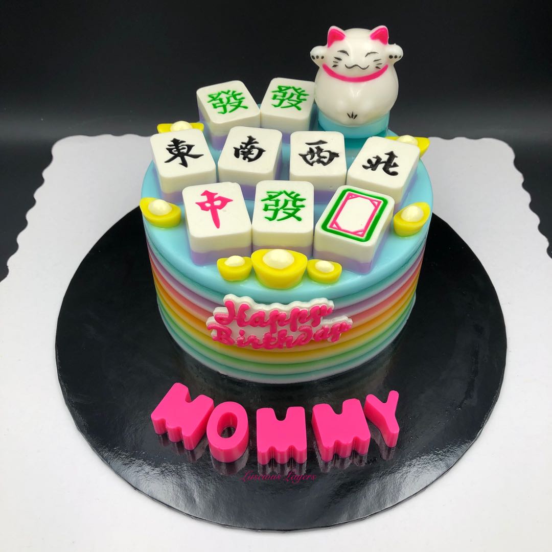 Mahjong jelly cake, Food & Drinks, Homemade Bakes on Carousell