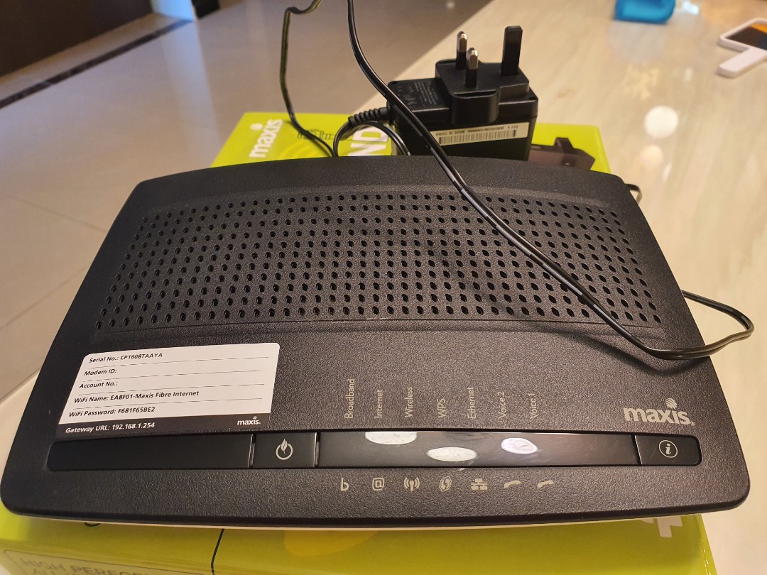 Maxis Router, Computers & Tech, Parts & Accessories, Networking on ...