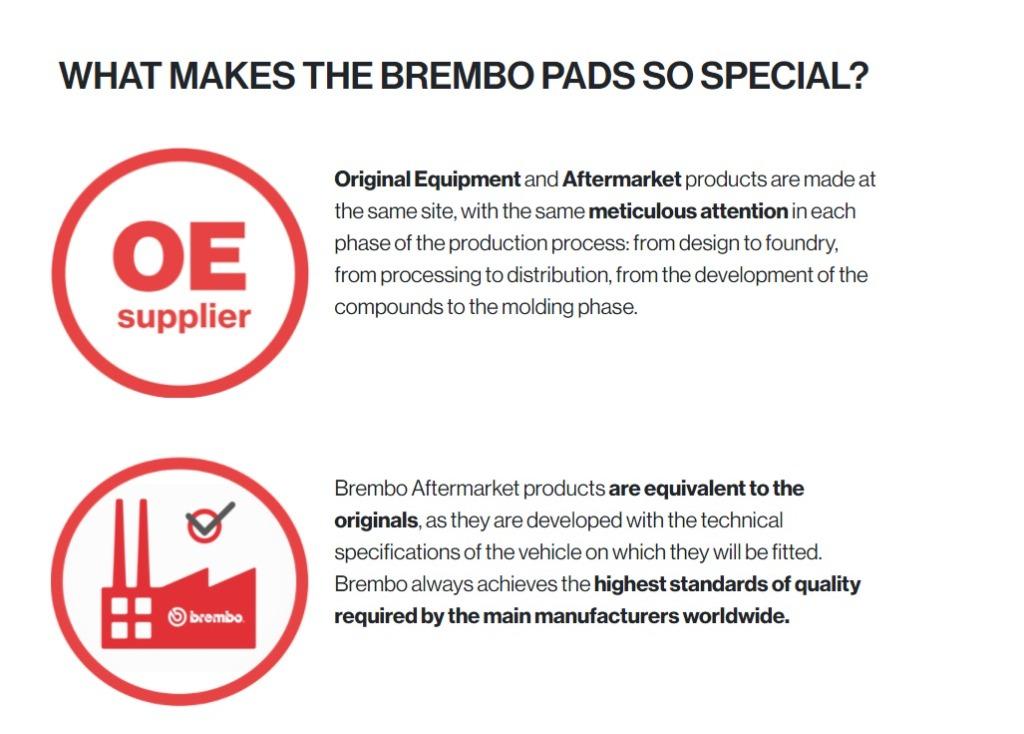 MERCEDES BENZ C180 AMG, C200 E200 W213 Brembo Brake Pad Front ...