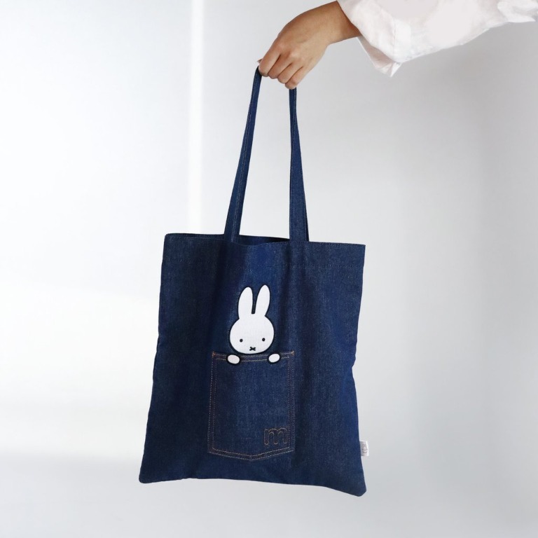 Miffy Denim Tote Bag, Women's Fashion, Bags & Wallets, Cross-body Bags ...