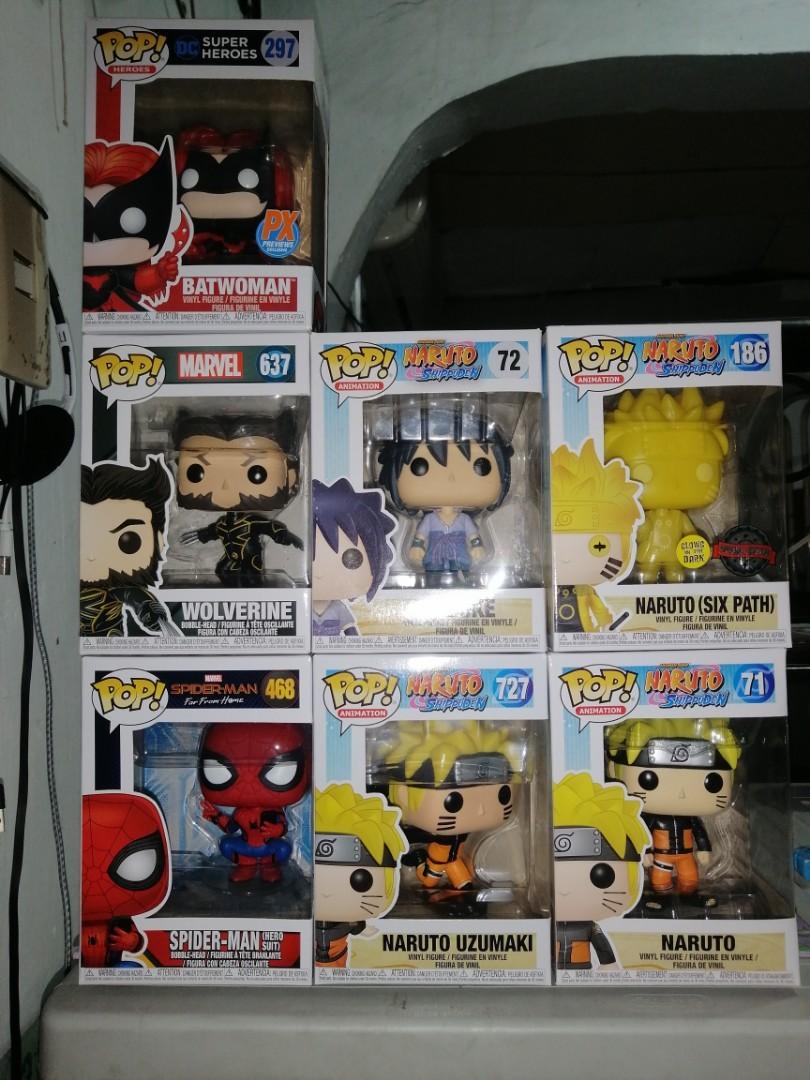 Naruto, Sasuke, Spiderman, Batwoman and Wolverine, Hobbies & Toys, Toys ...