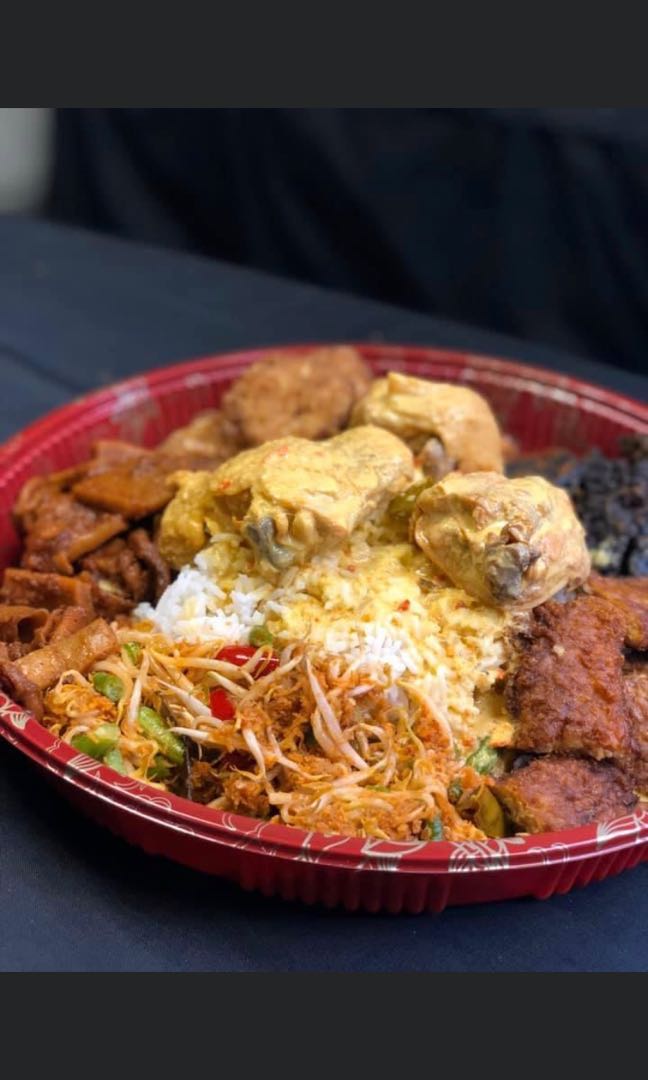 Nasi ambeng dulang set lemak Ayam rendang daging Ramadan special 2021 ...