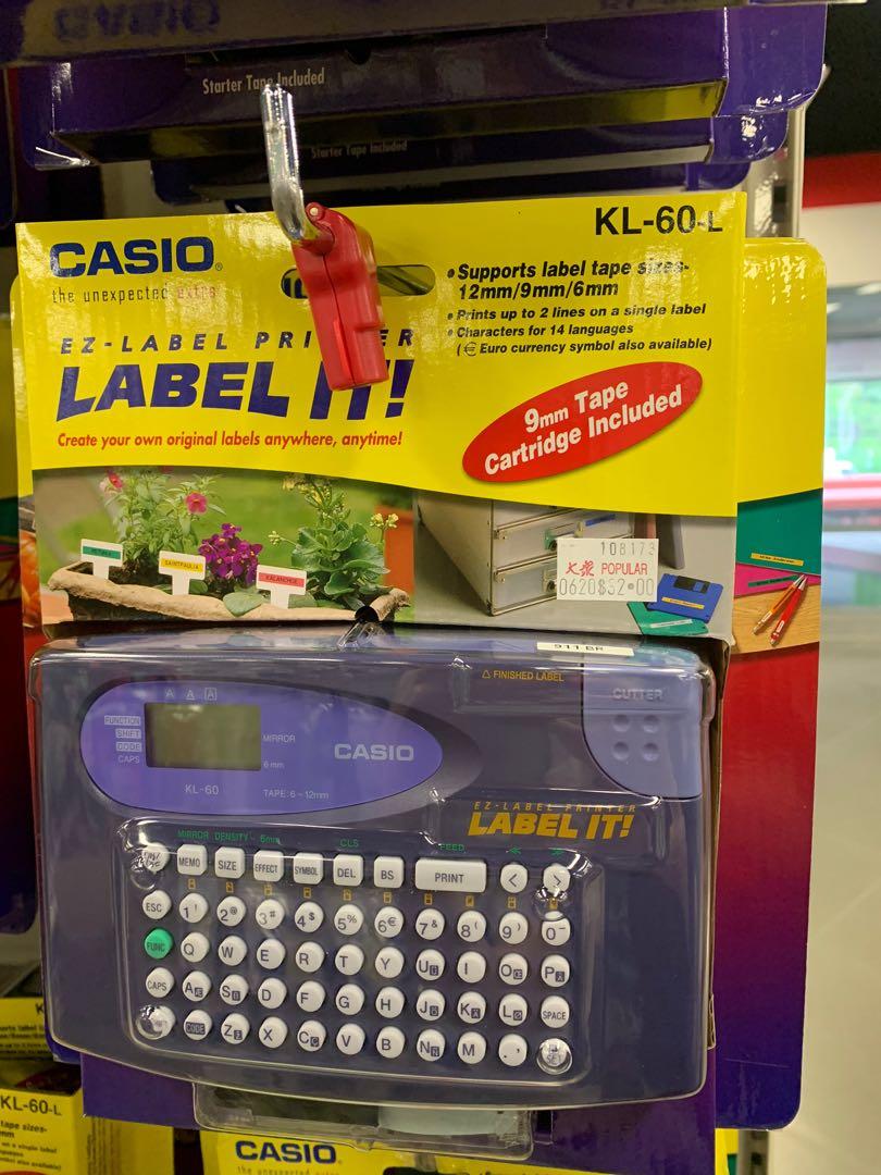 New Casio EZ label printer, Hobbies & Toys, Stationery & Craft ...
