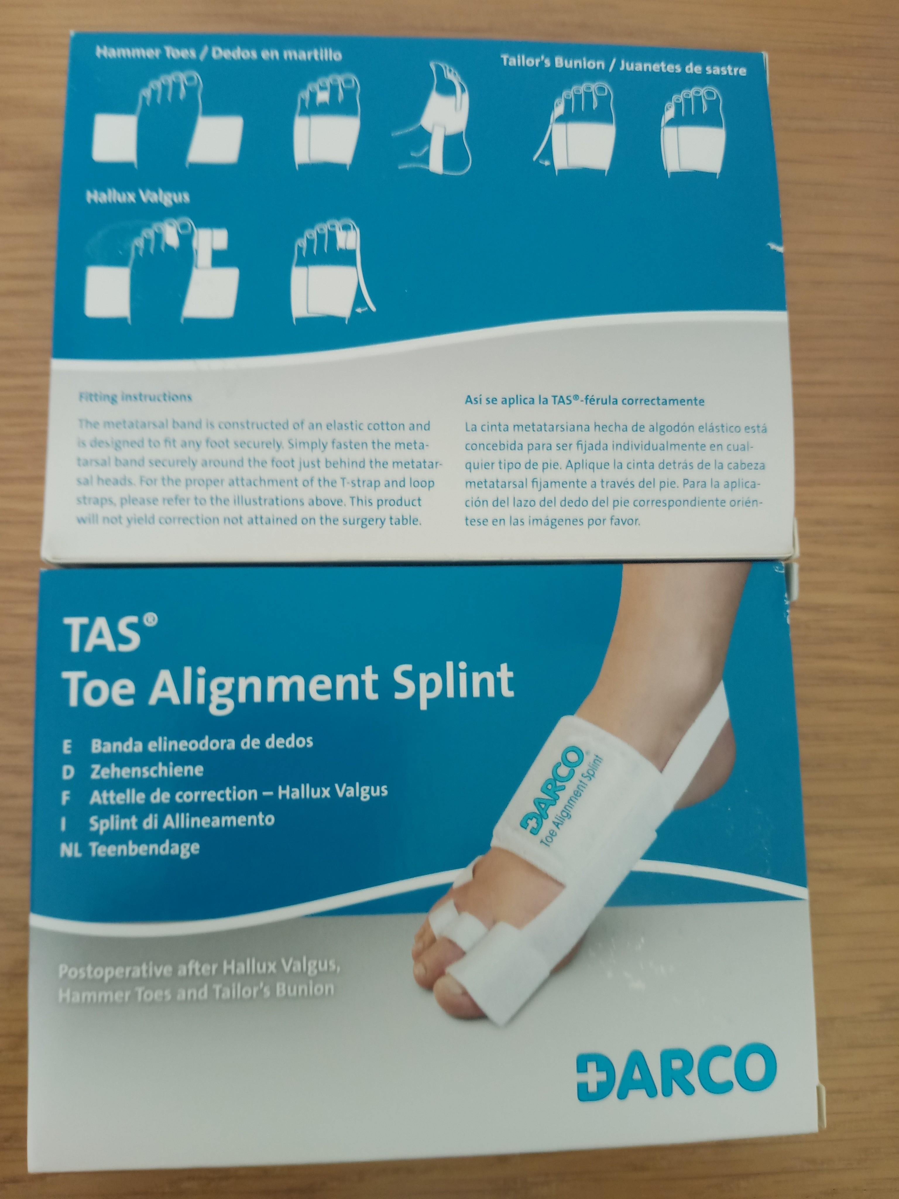 [NEW] Darco Toe Alignment Splint, Health & Nutrition, Assistive ...