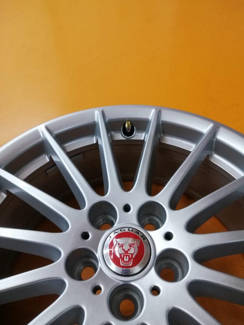 Original jaguar 18inch rims. T5, Car Accessories, Tyres & Rims on Carousell