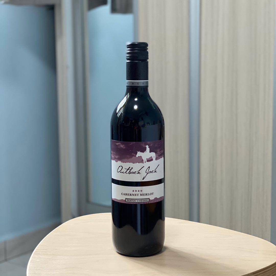Outback jack cabernet merlot red wine 2020, Food & Drinks, Beverages on ...