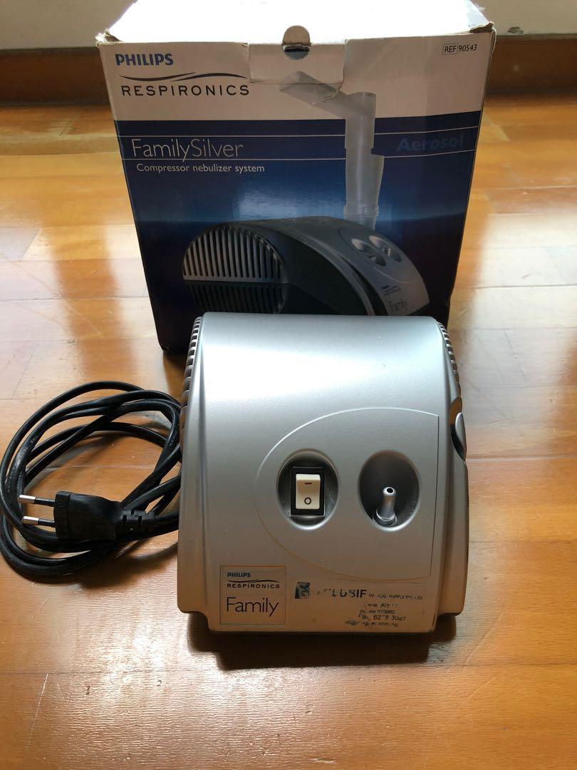 Philips Respironics Family Silver Compressor Nebulizer System, Health ...
