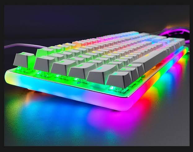 Royal Kludge RK918 mechanical keyboard (white), Computers & Tech, Parts ...