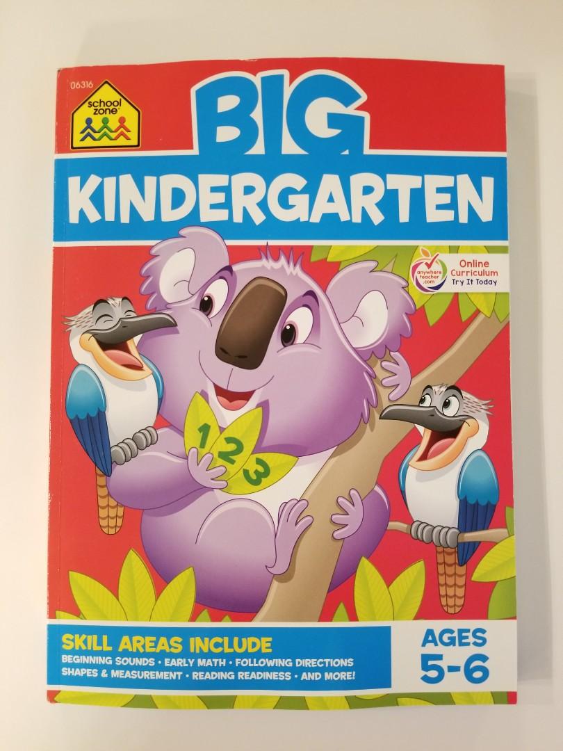 School Zone BIG Workbook, 興趣及遊戲, 書本 & 文具, 小朋友書 - Carousell