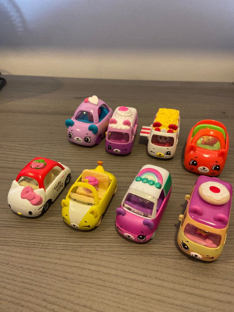 Shopkins mini toy cars x 7 and 1 Hello Kitty car, Hobbies & Toys, Toys ...