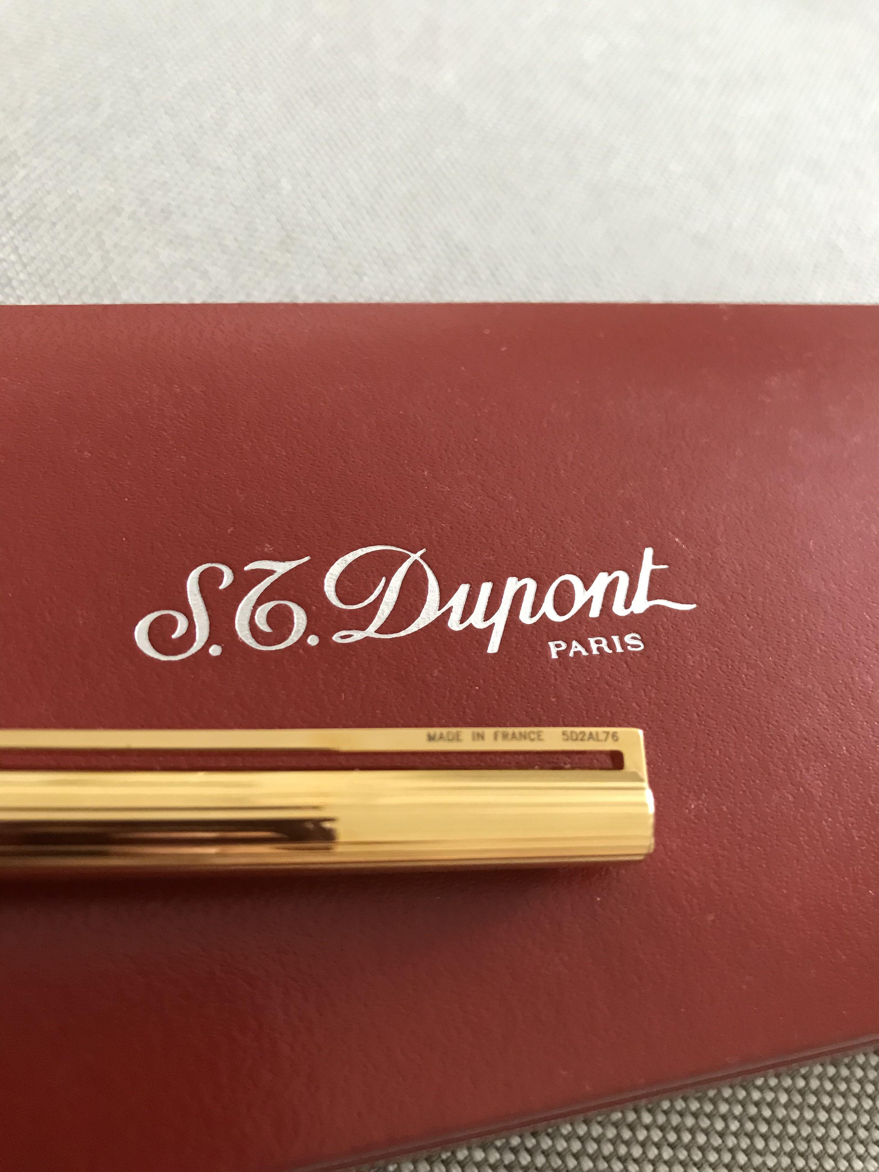 S.T DuPont Ball point Pen Classic Gold , Luxury, Accessories on Carousell